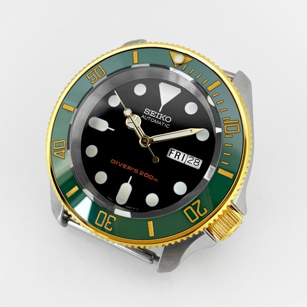 Ceramic Insert - 007 Sub Green X Gold - DLW WATCHES