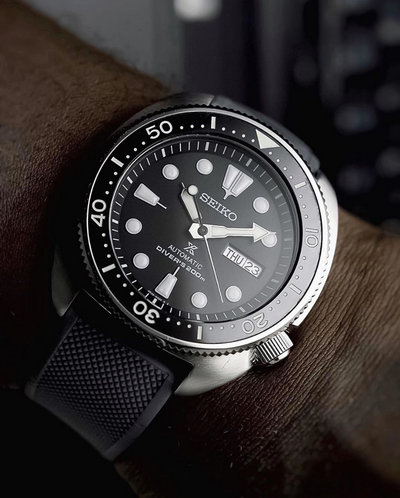 Bezel - SRP Turtle Coin Edge - Polished Steel - DLW WATCHES