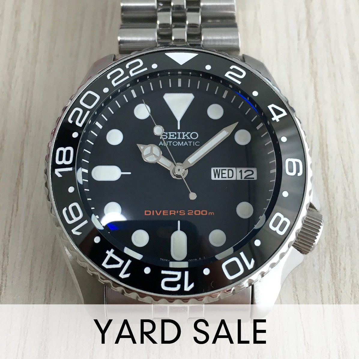 YARD SALE - Ceramic Insert - 007 GMT Black - DLW WATCHES